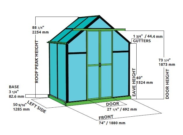Grandio Element 6x4 Greenhouse | Epic Greenhouses